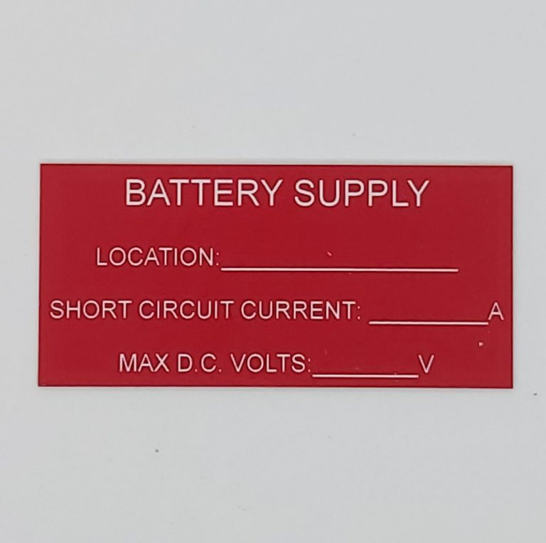 Solar Label “BATTERY SYSTEM CIRCUIT BREKAER” 30mm X 15mm – Make Your ...