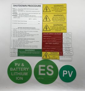 Solar Battery Label Kit 100 Pack – Make Your Mark Engraving