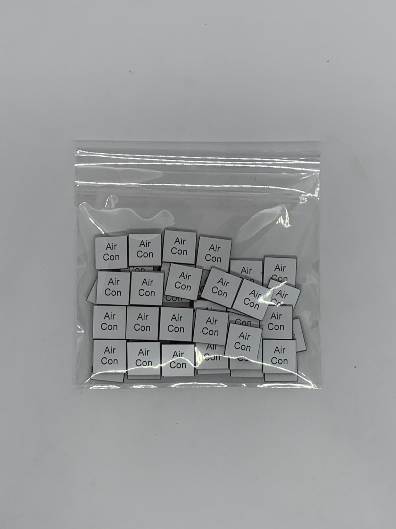 50 Pack Custom 15mm x 15mm Labels – Make Your Mark Engraving