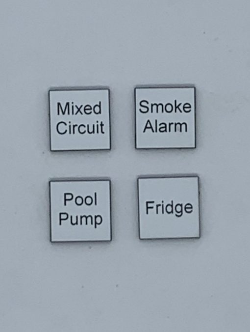 50 Pack Custom 15mm x 15mm Labels – Make Your Mark Engraving