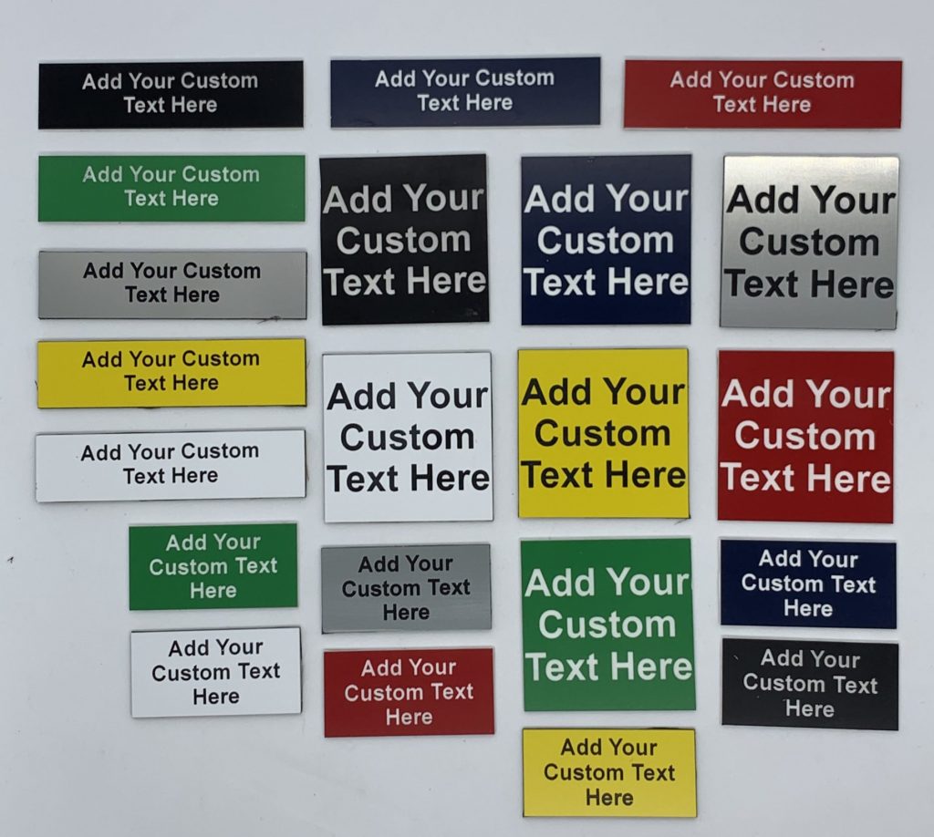 10mm x 5mm Custom Traffolyte Label – Make Your Mark Engraving