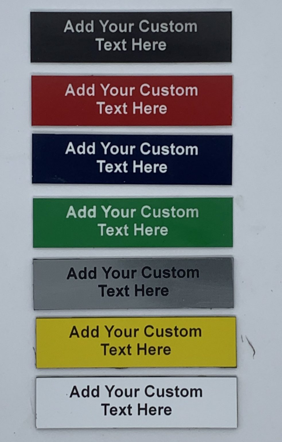 100mm x 20mm Custom Traffolyte Label – Make Your Mark Engraving