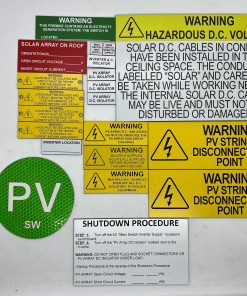 AS/NZS5033:2021 Solar Label Kit – Make Your Mark Engraving